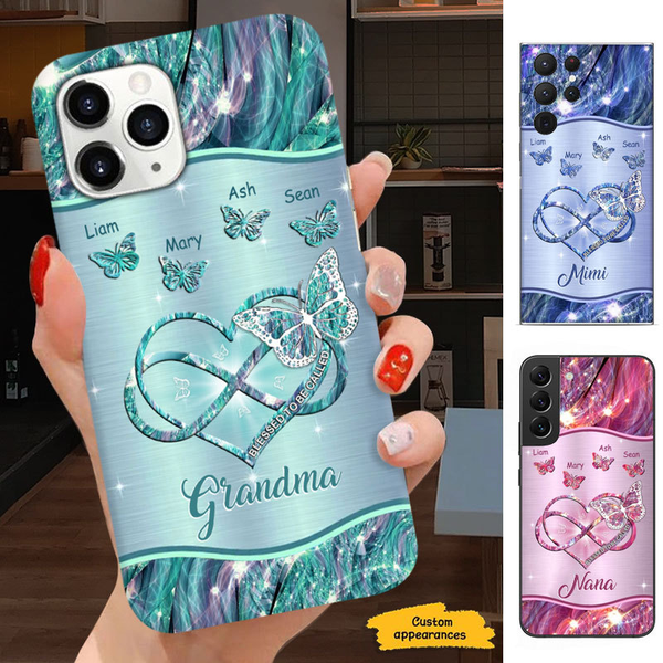 Butterfly Grandma Nana Mimi Mom Auntie Personalized Phone Case SC24110 ...