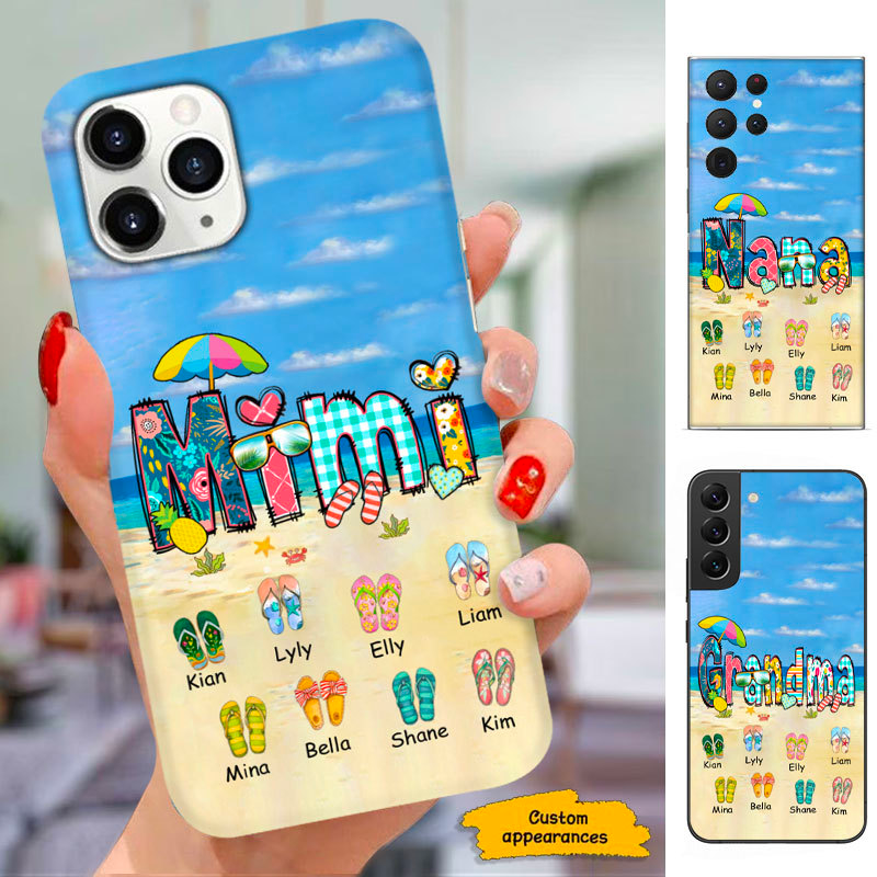Summer Beach Mom Grandma Nana Mimi Gigi Auntie Personalized phone case ...
