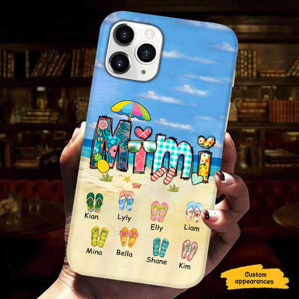 Summer Beach Mom Grandma Nana Mimi Gigi Auntie Personalized phone case ...