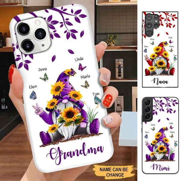 Grandma Sunflower Gnome Personalized Phone case - ShinyCustom - The ...